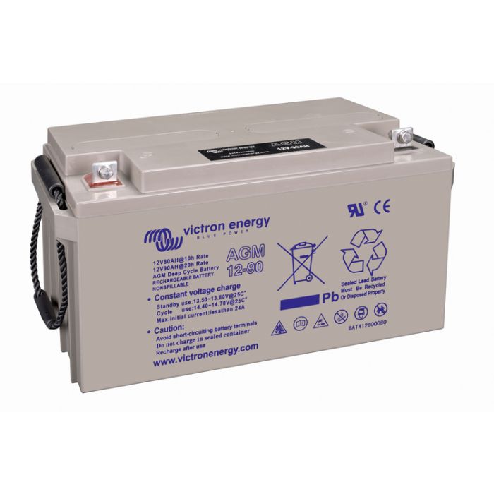 Victron 12V/90Ah AGM Deep Cycle Battery SKU BAT412800084