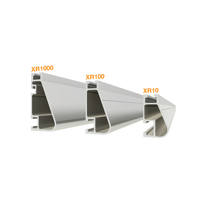 IronRidge XR-10 Rail, 168" (14 Feet), Clear, Bundle of 18